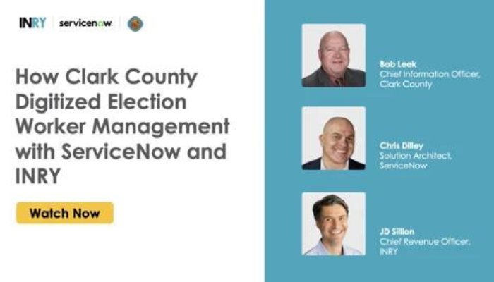 INRY Webinar: How Clark County Digitized Election Worker Management ...