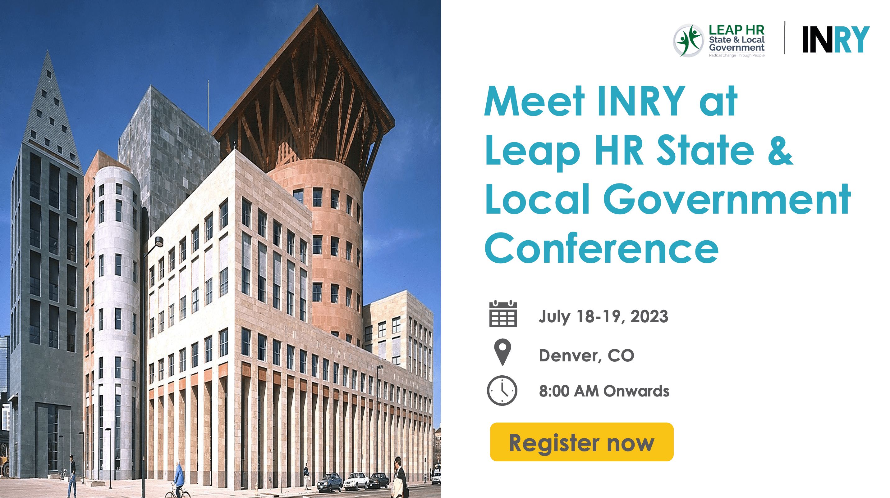 Meet INRY at Leap HR State and Local Government Conference