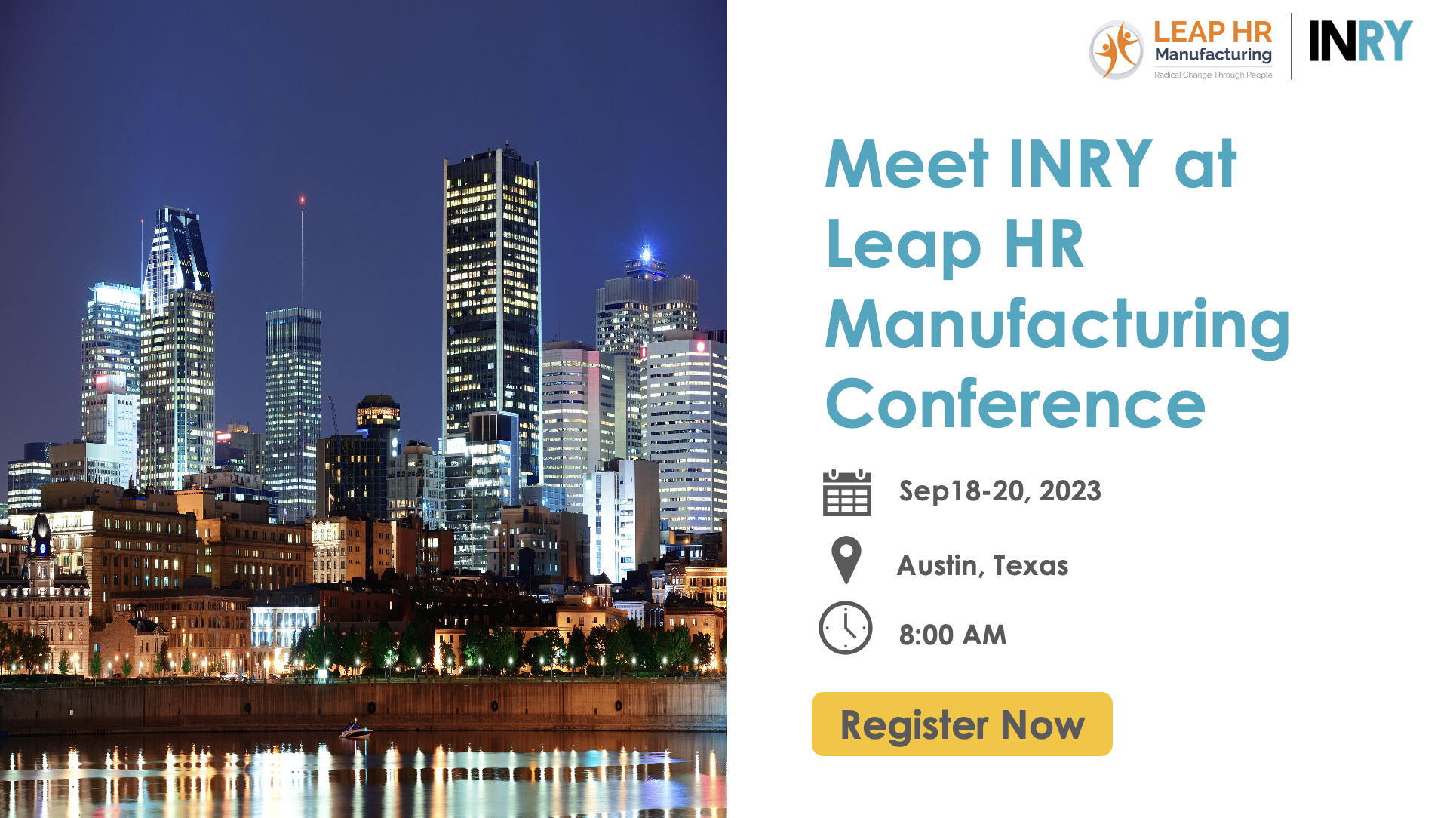 Meet INRY at Leap HR Manufacturing Conference